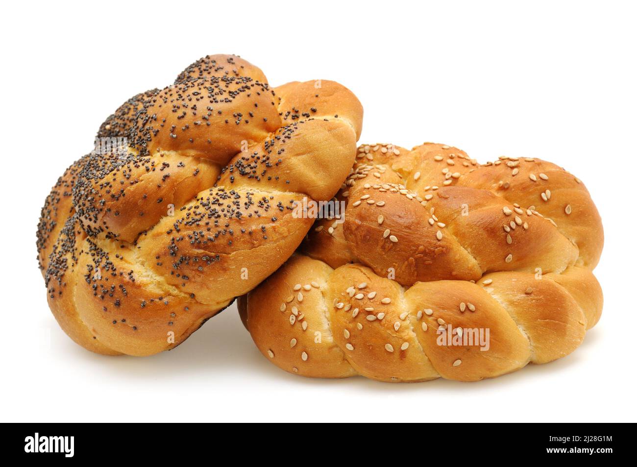 bun isolated on a white background Stock Photo - Alamy