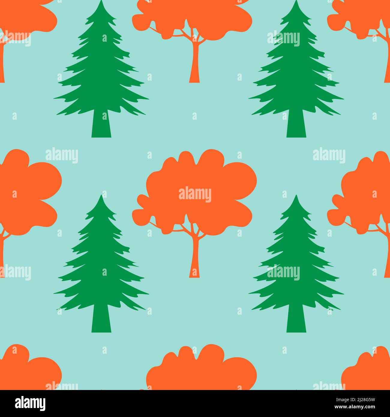 Birch tree seamless pattern hi-res stock photography and images - Alamy