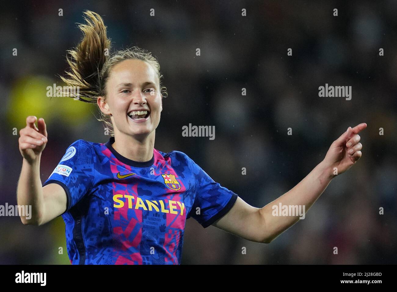 Caroline Graham Hansen of FC Barcelona celebrates the victory at full ...