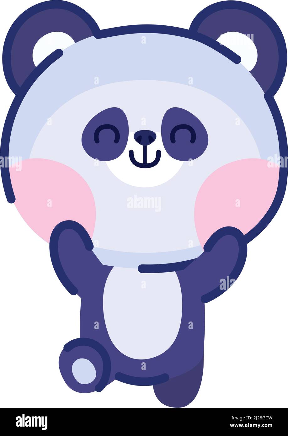 happy panda design Stock Vector Image & Art - Alamy