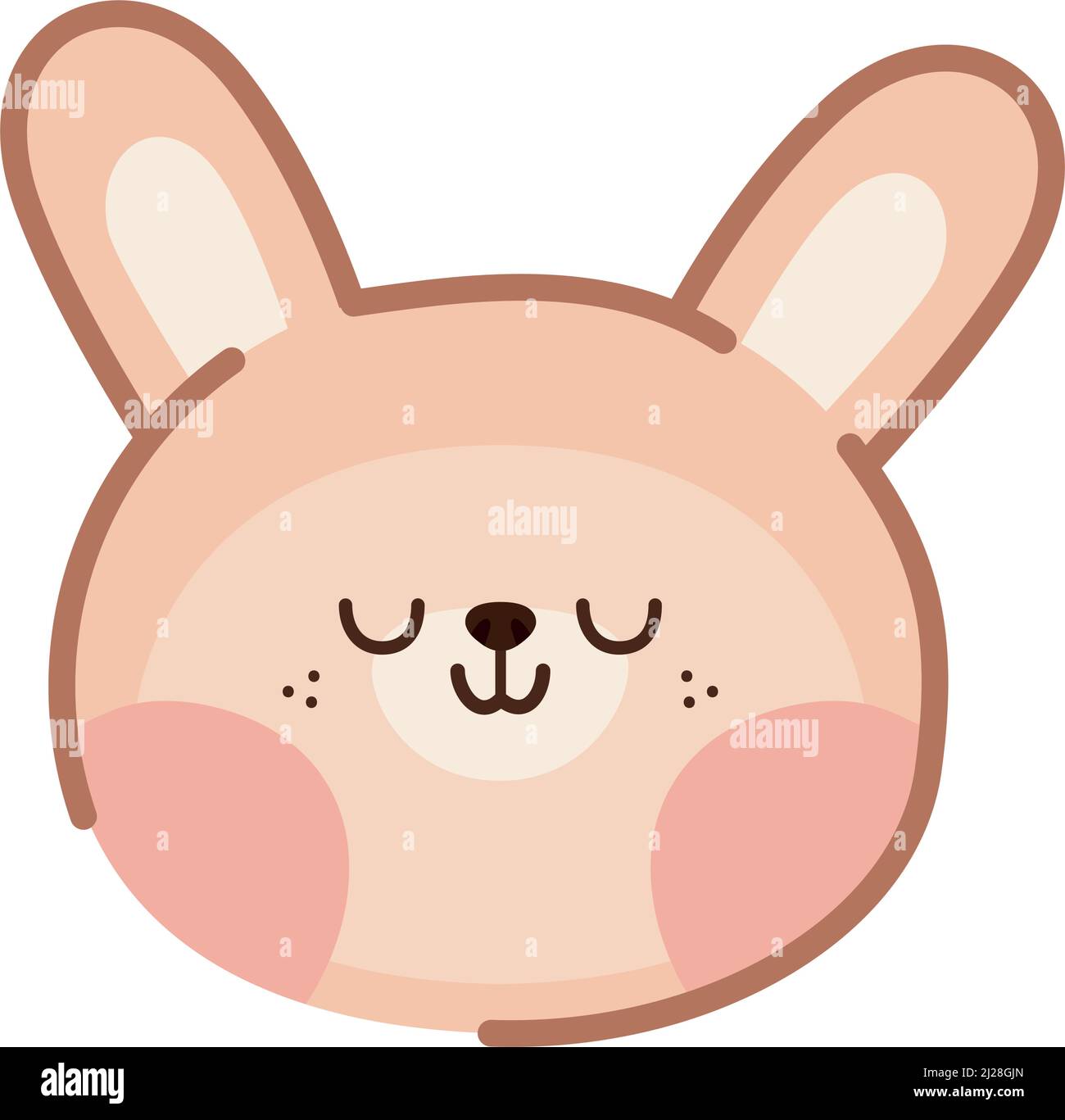 cute bunny face Stock Vector Image & Art - Alamy