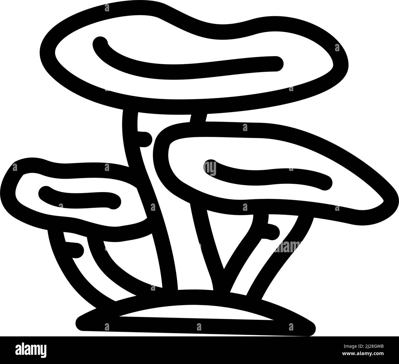 Fungus boletus icon outline Stock Vector Images - Alamy