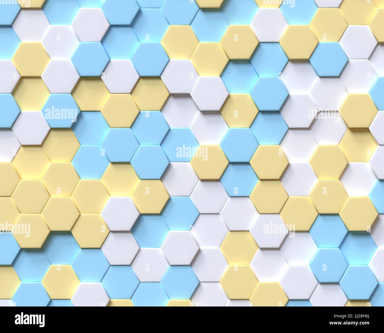 Hexagon pattern background. 3D illustration Stock Photo - Alamy