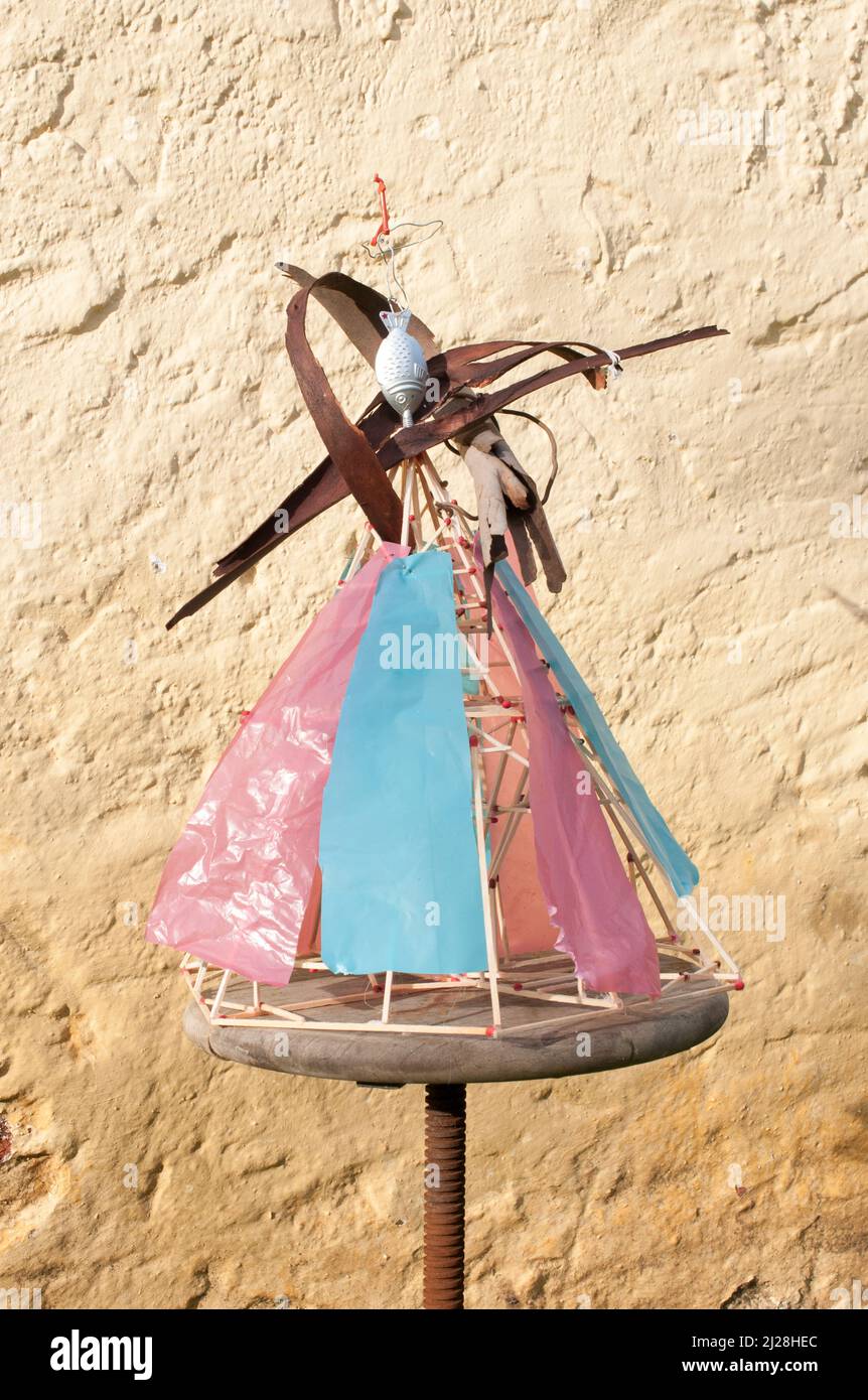 Tipi model build with matches, design for living Stock Photo - Alamy