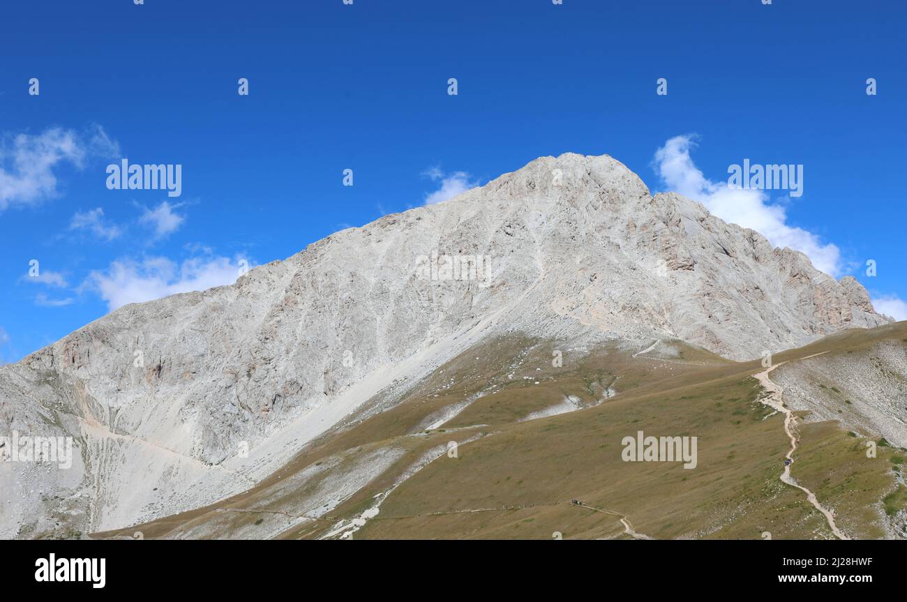 White Mountains called Gran Sasso in the Abruzzo Region in Central ...