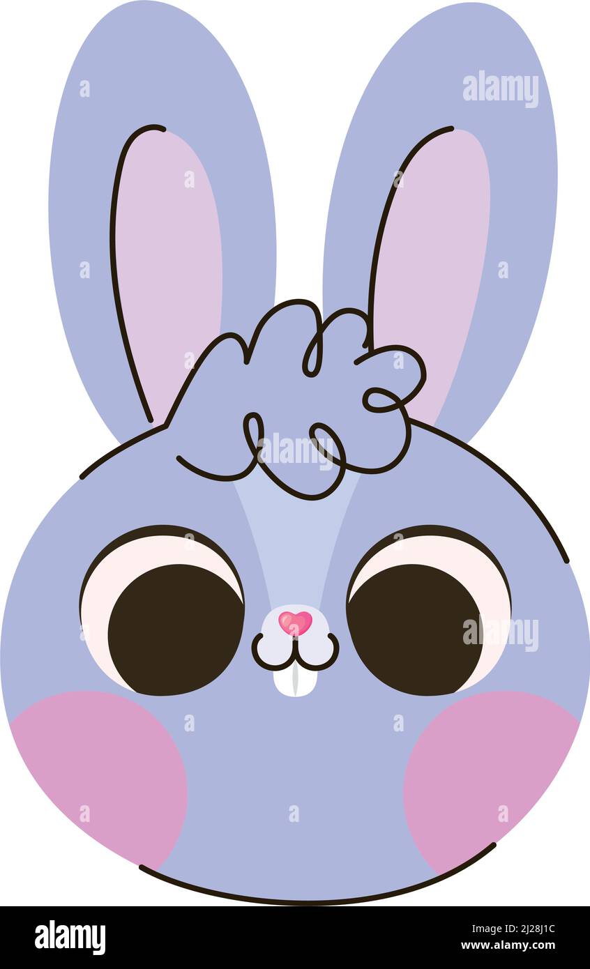 purple bunny illustration Stock Vector Image & Art - Alamy