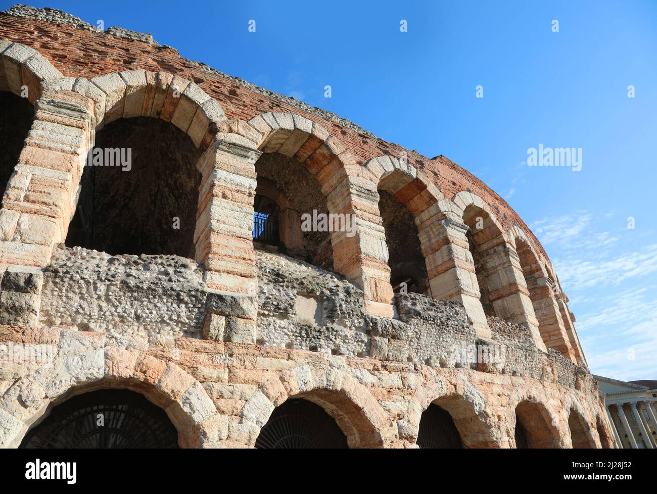 Detail of Big Arena an Ancient Roman Buidling Stock Photo - Alamy