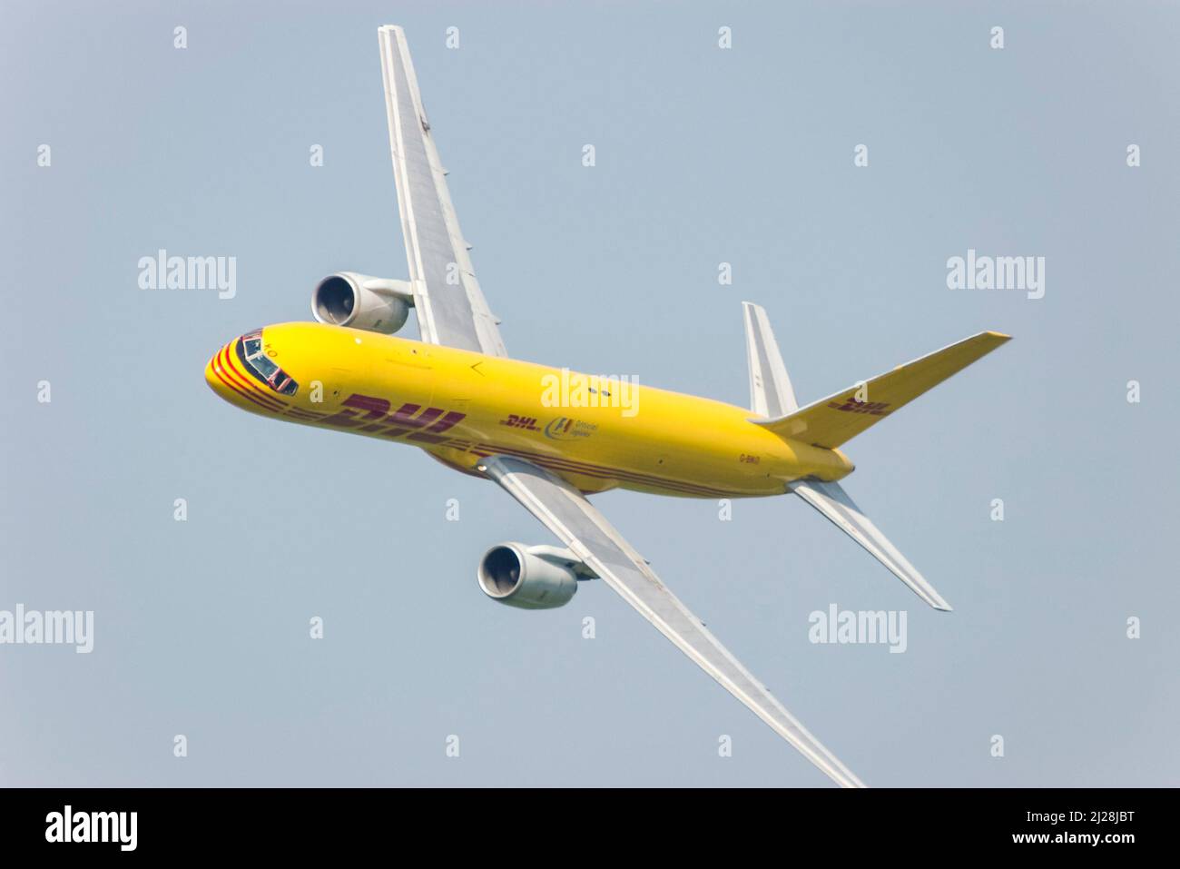 DHL Boeing 757 freight airliner G-BIKO displaying at the Biggin Hill ...