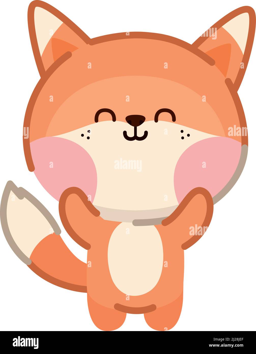 Red fox intelligent animal Stock Vector Images - Alamy