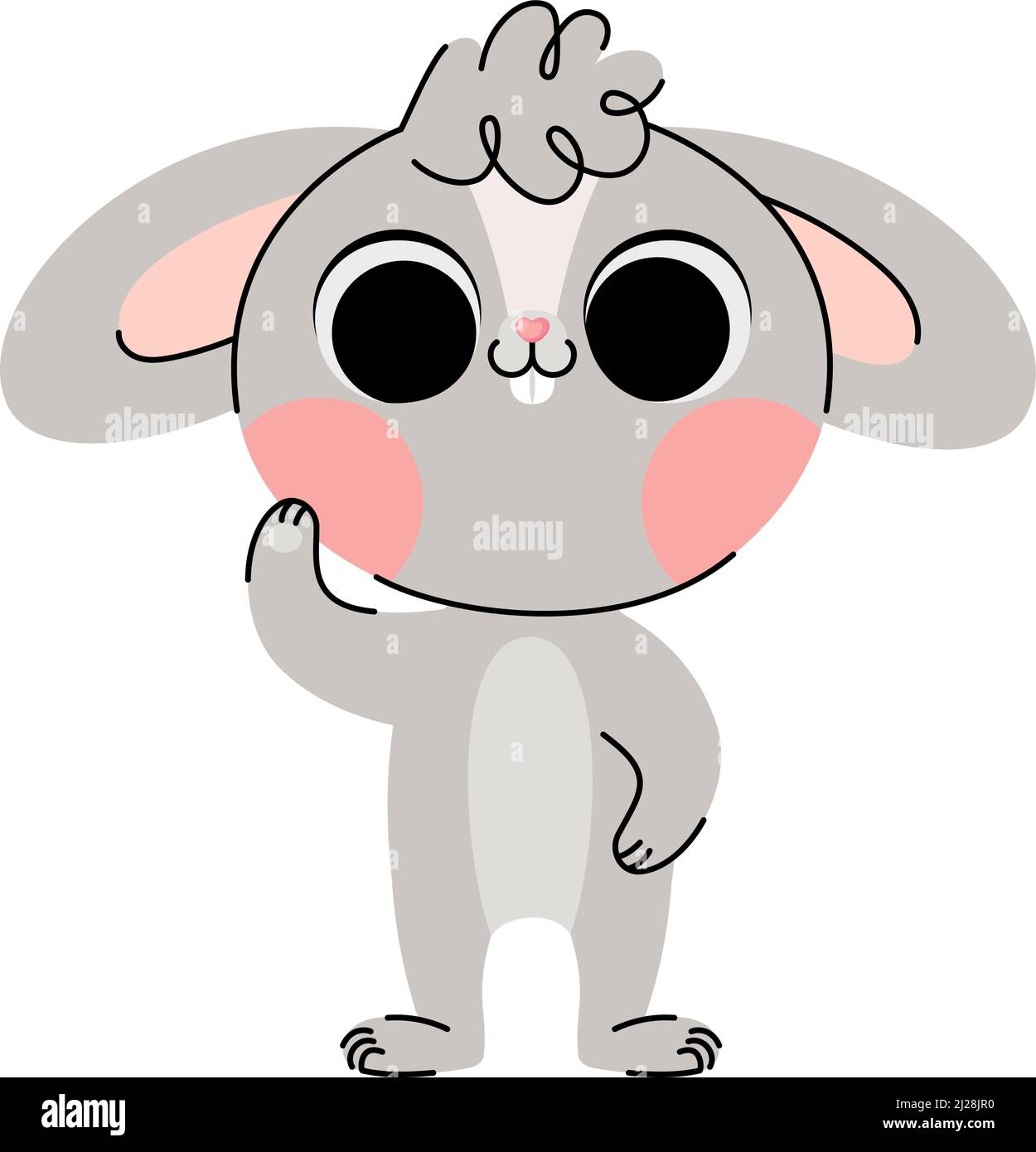 gray bunny design Stock Vector Image & Art - Alamy