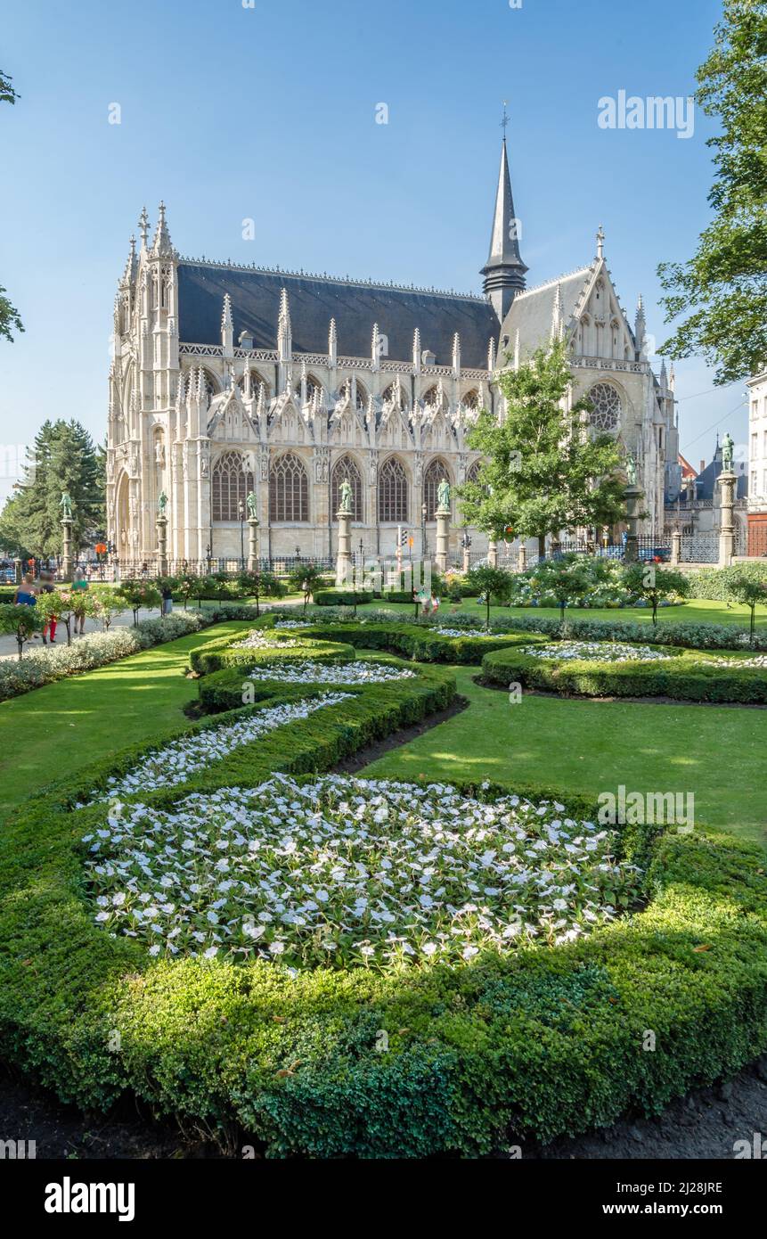 Religious architecture, view of a church in Brussels, Belgium Stock ...