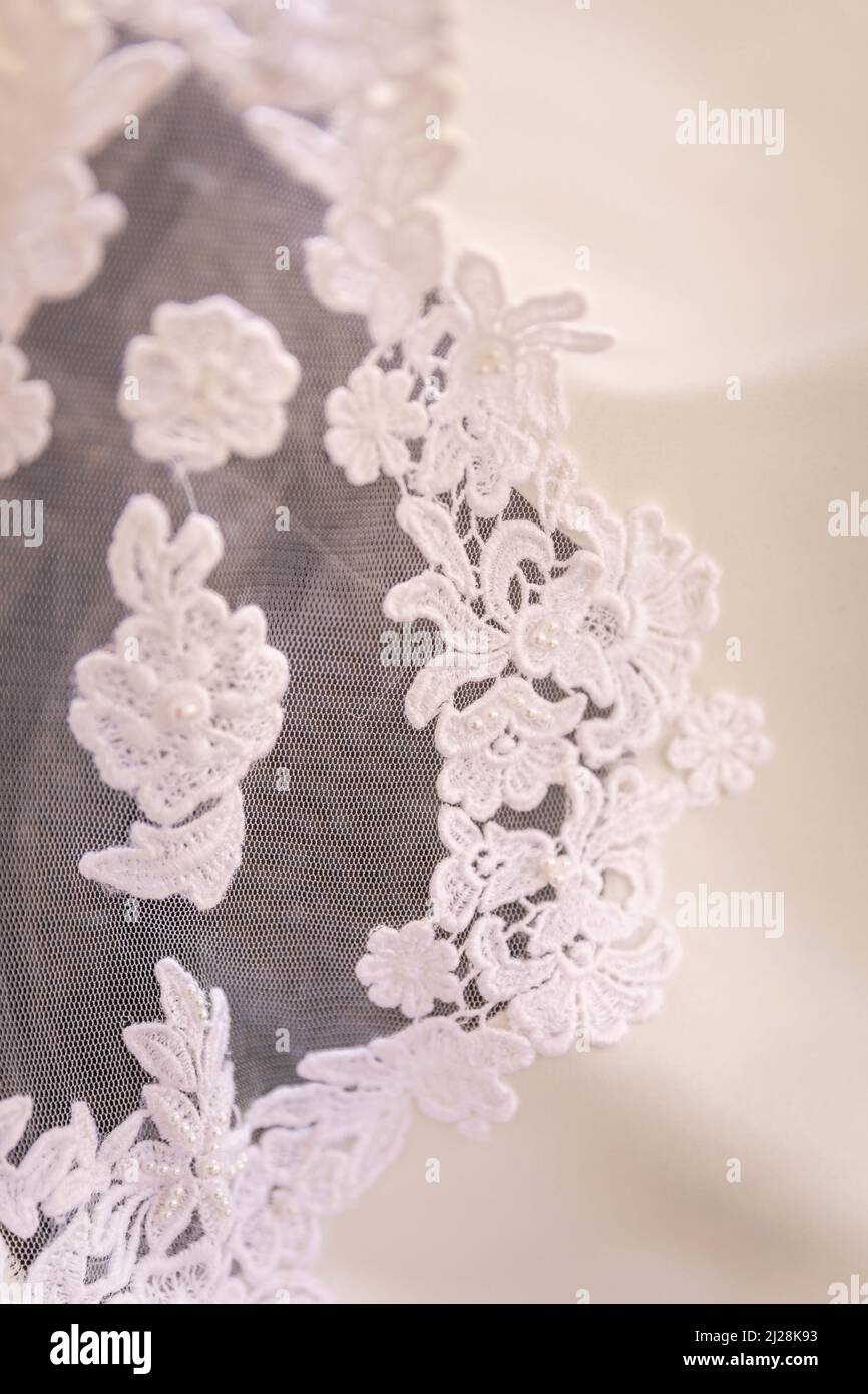 Bride getting ready, dressing, on her wedding day Stock Photo - Alamy