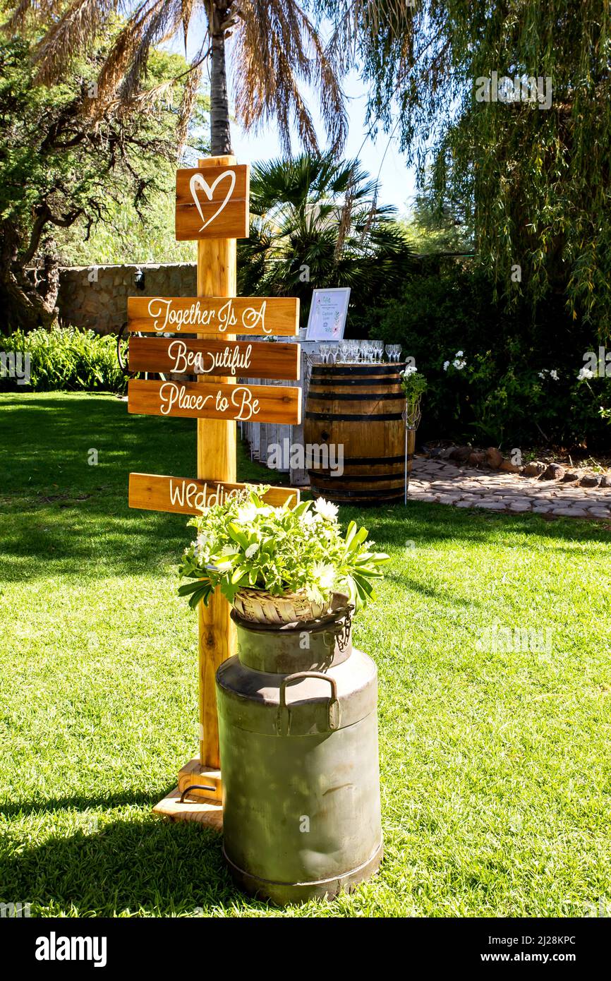 Wedding Ceremony Signs, Symbols and decoration Stock Photo - Alamy
