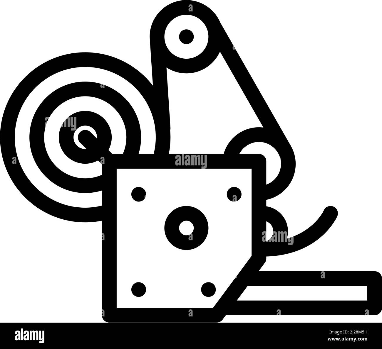 labeler factory tool line icon vector illustration Stock Vector Image ...