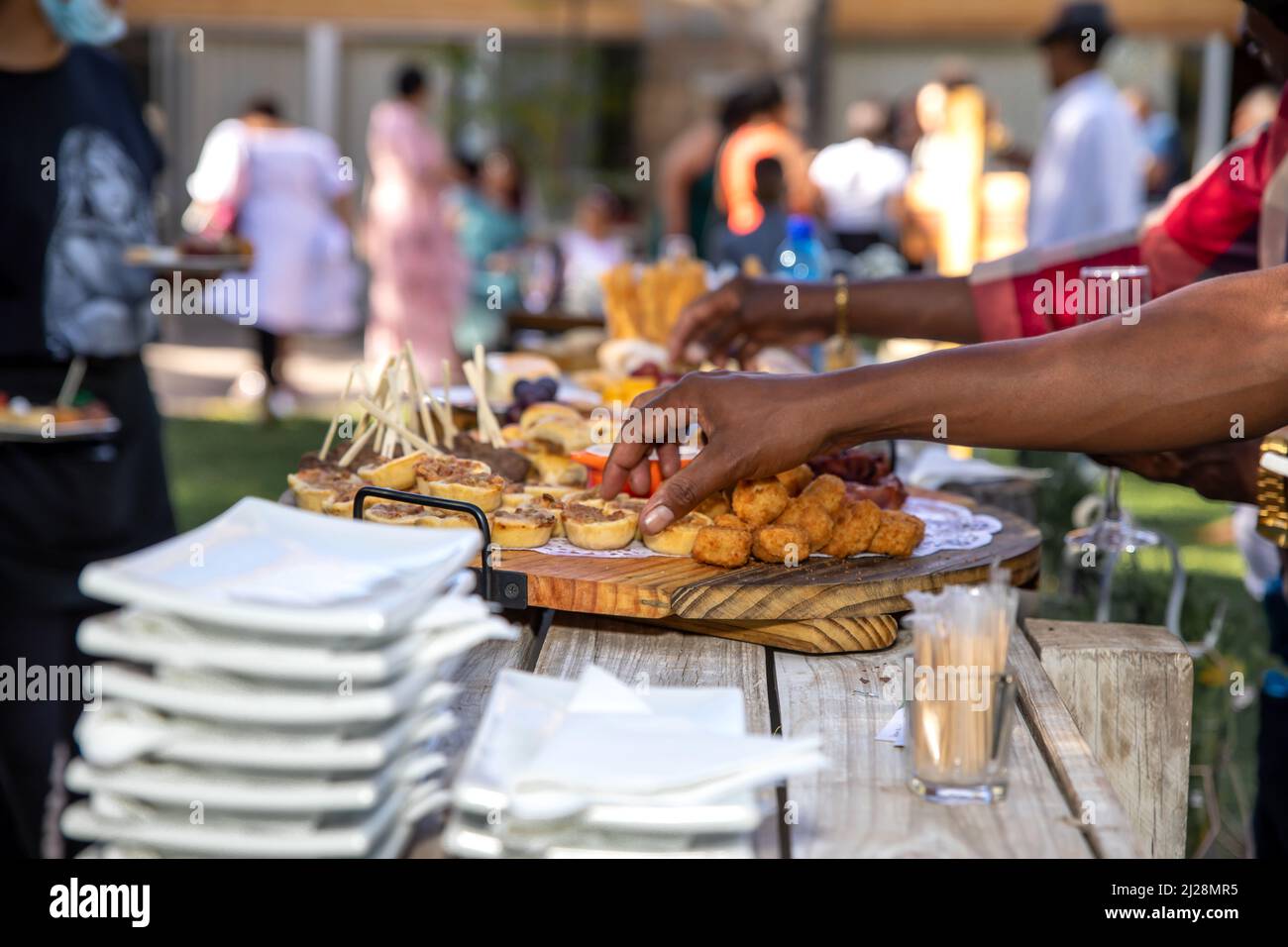 Variety snacks canape served hi-res stock photography and images - Alamy