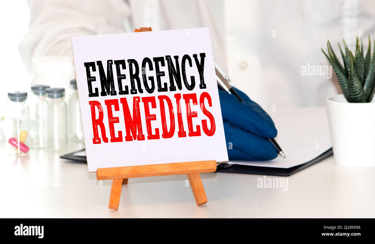 Handwriting Announcement text showing Emergency Plan. Business concept ...