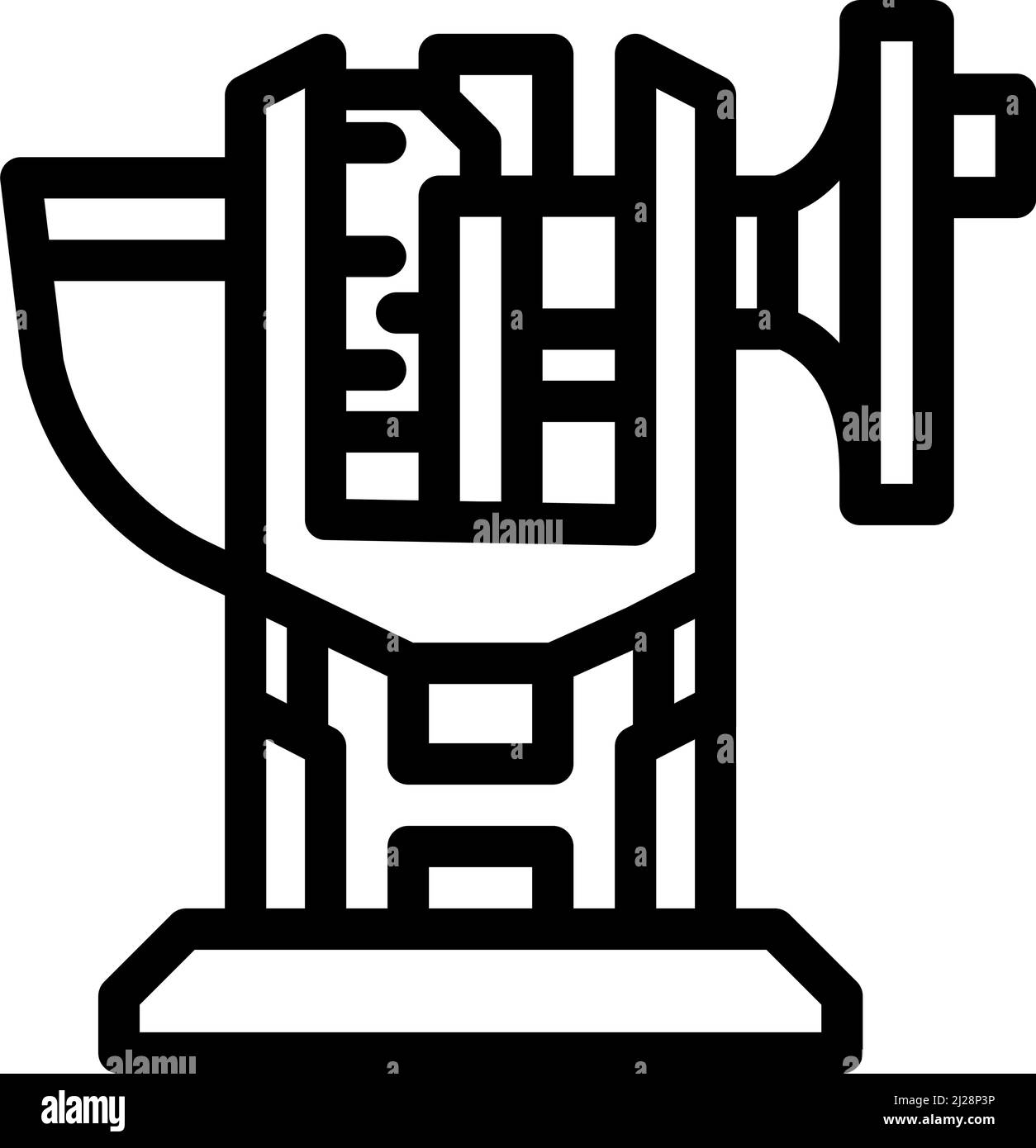 home tablet press line icon vector illustration Stock Vector Image ...