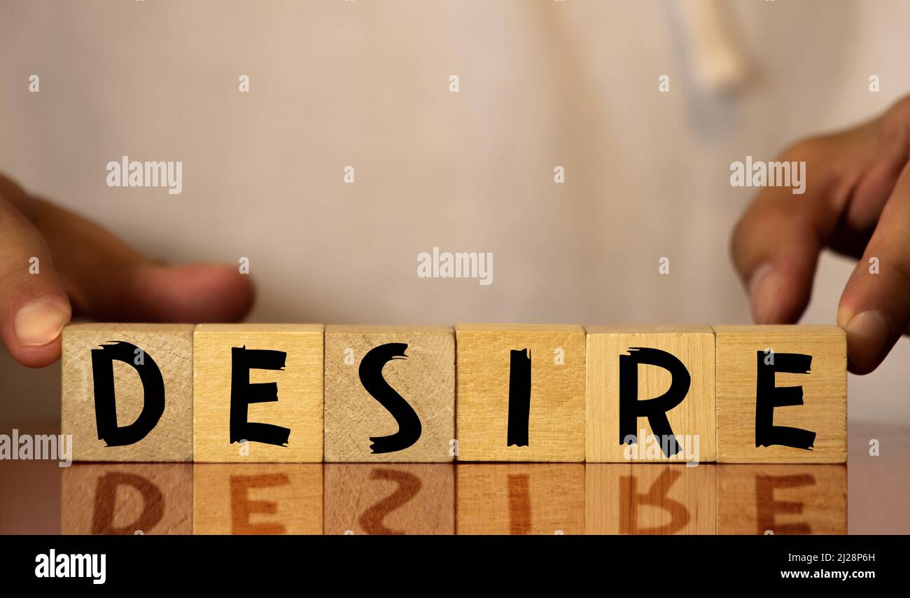 Desire emotion word typography hi-res stock photography and images - Alamy
