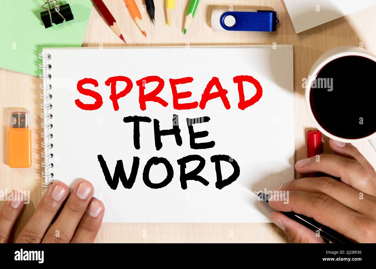 Word writing text Spread The Word. Business concept for Run ...