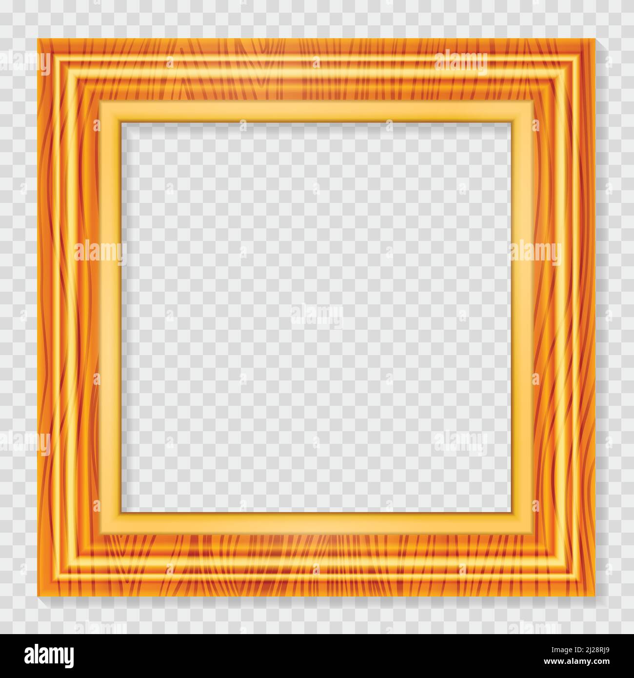 Squared golden vintage textured wooden frame for your design. Vintage ...