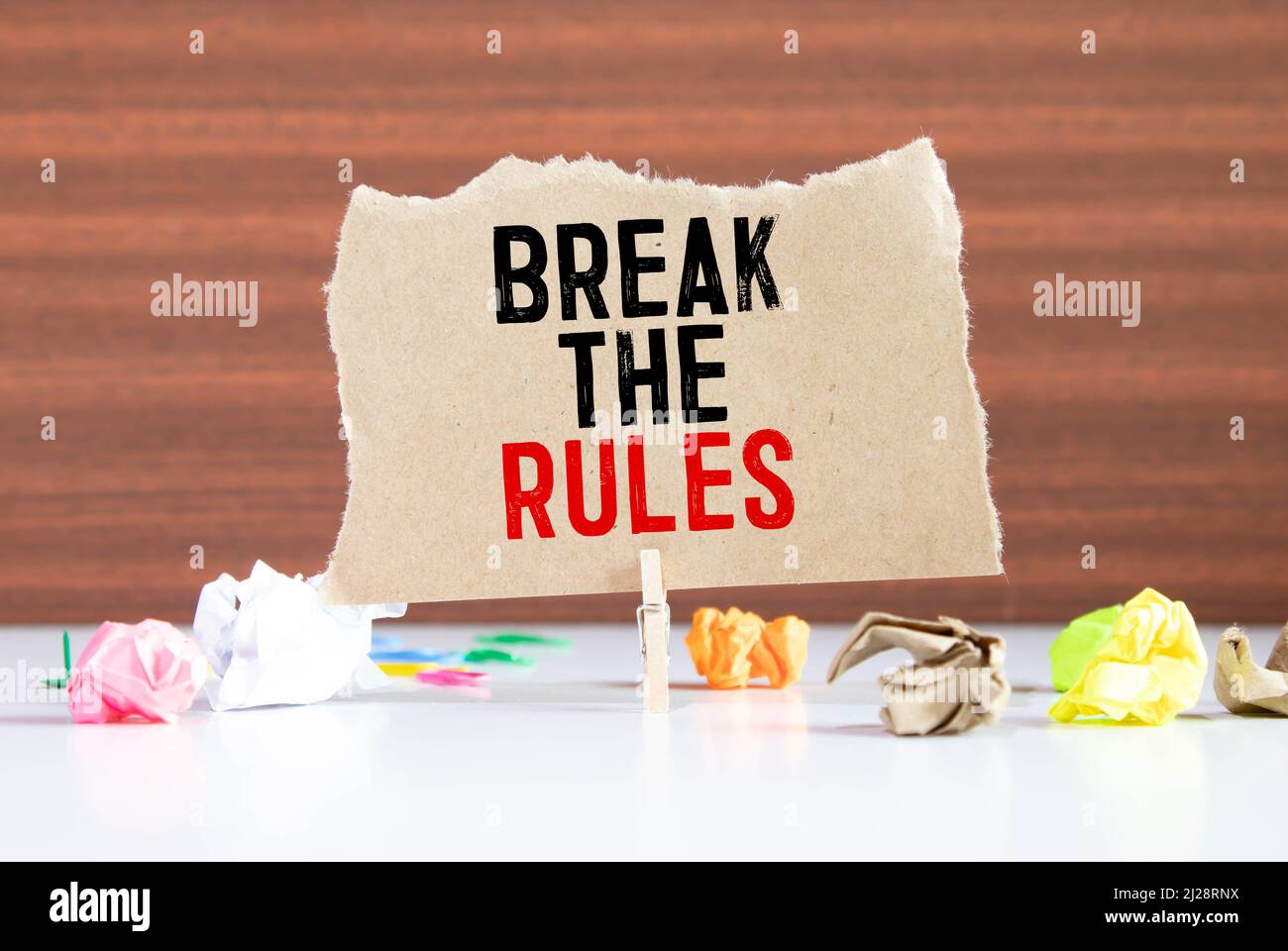 Break the rules hi-res stock photography and images - Alamy
