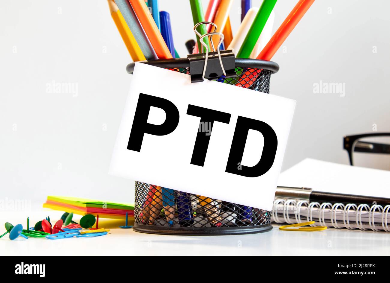PTD - Project To Date acronym, business concept background Stock Photo ...