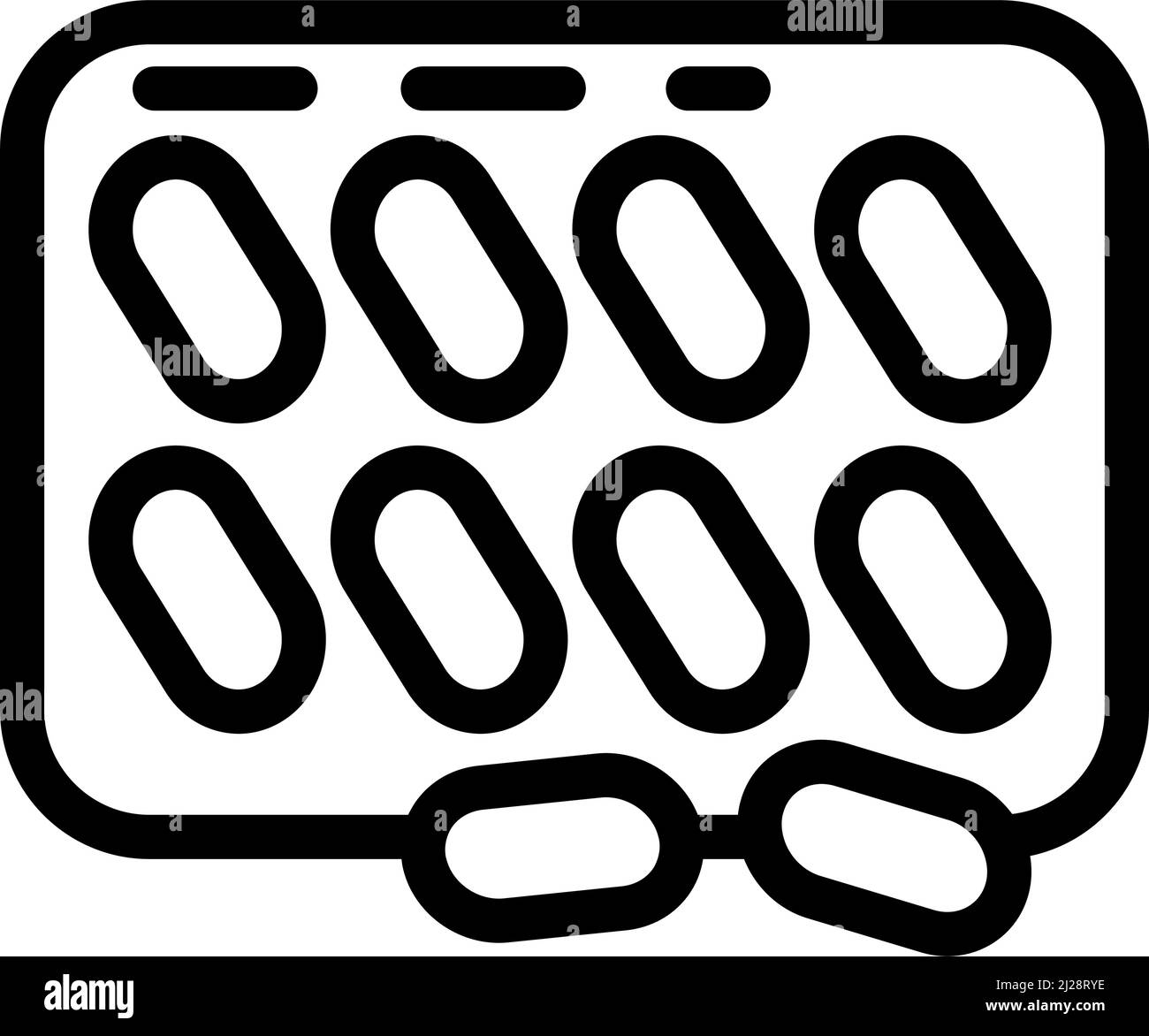 tablets drug package line icon vector illustration Stock Vector Image ...