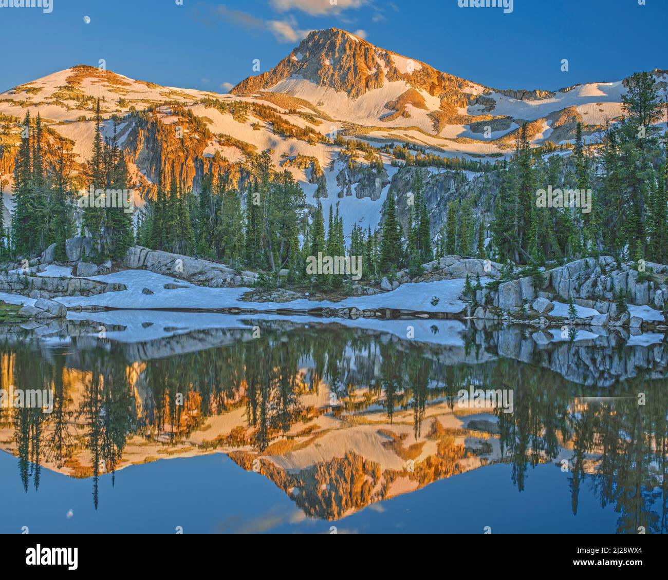 Eagle Cap Mountain from Sunshine Lake, Eagle Cap Wilderness, Oregon ...