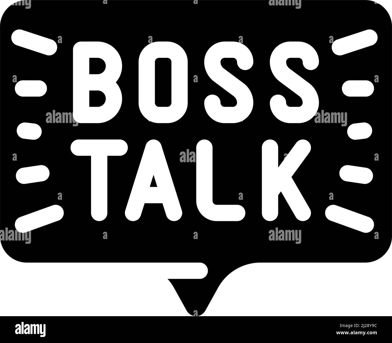 boss talk glyph icon vector illustration Stock Vector Image & Art - Alamy