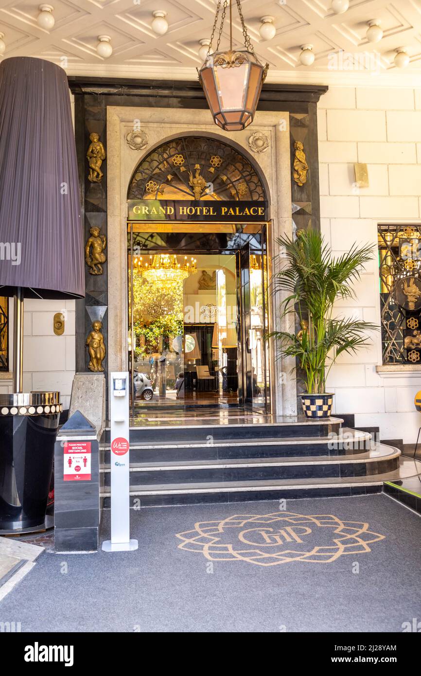 Rome, Italy - July 31, 2021: facade of historic luxury hotel Excelsior ...