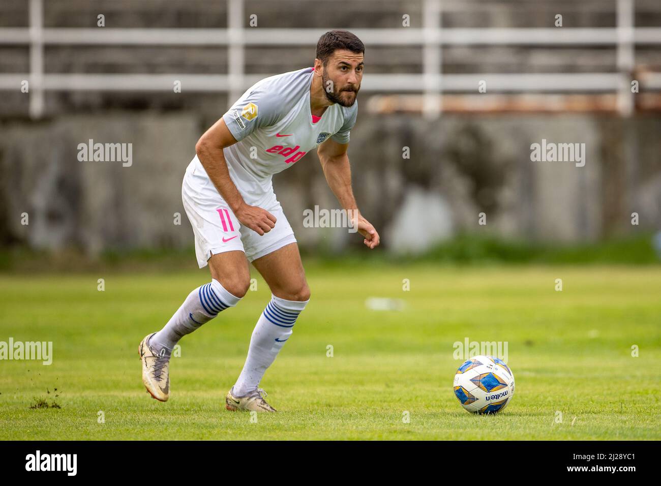 SRIRACHA CITY, THAILAND - MARCH 30: Manuel Gavilan of Kitchee SC during ...