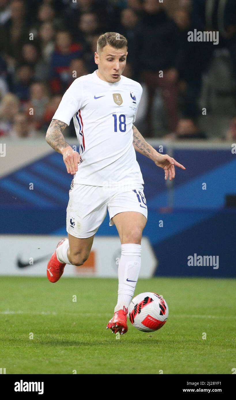 Lucas Digne of France during the International Friendly football match ...