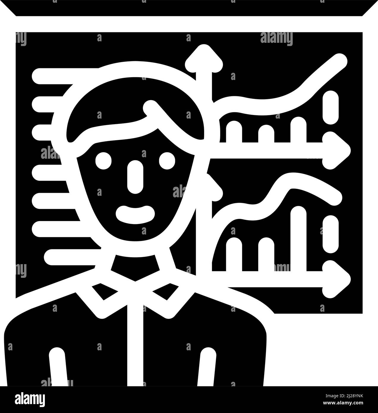 sale manager glyph icon vector illustration Stock Vector Image & Art ...