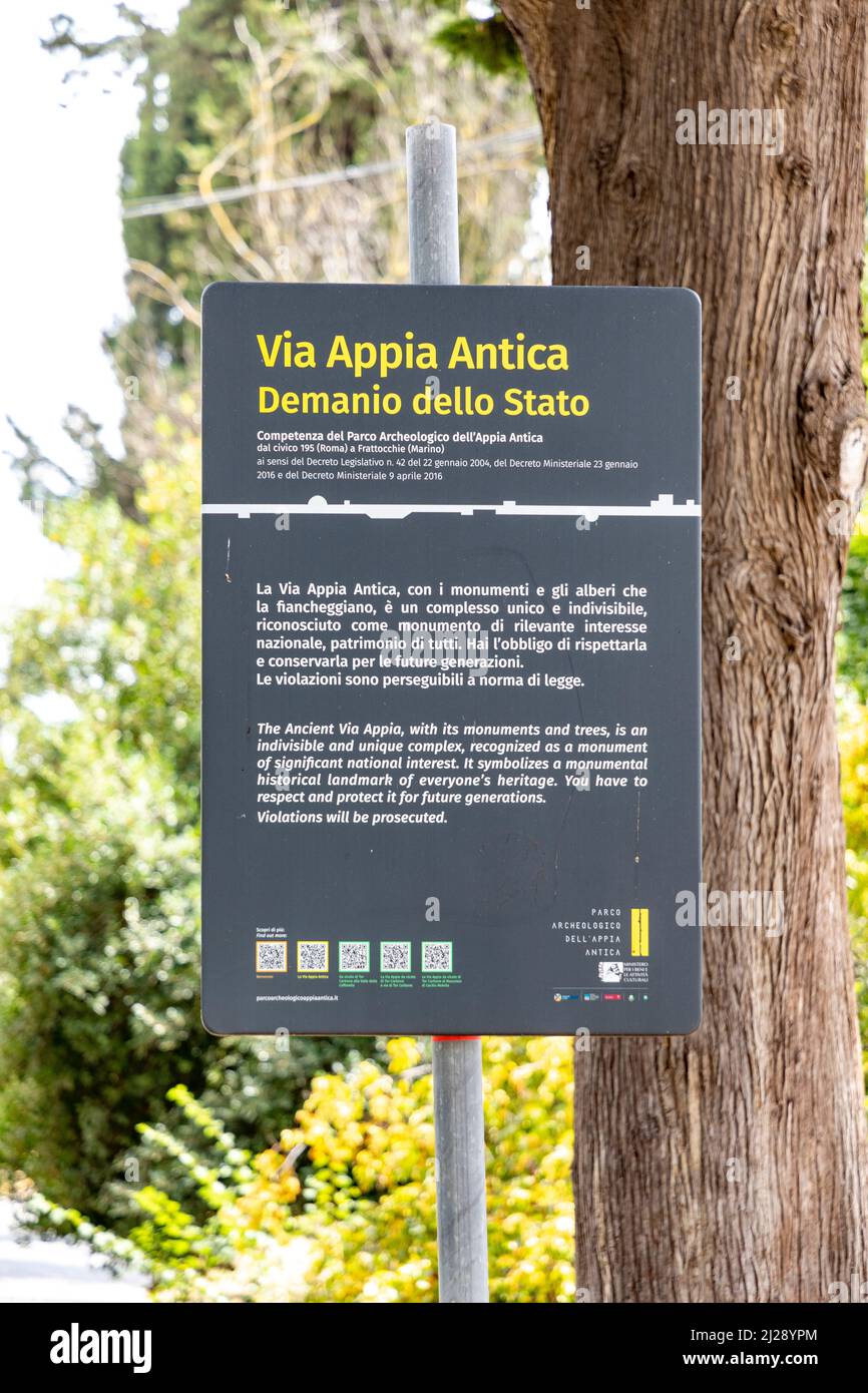 Roman road italy appian way 2021 hi-res stock photography and images ...