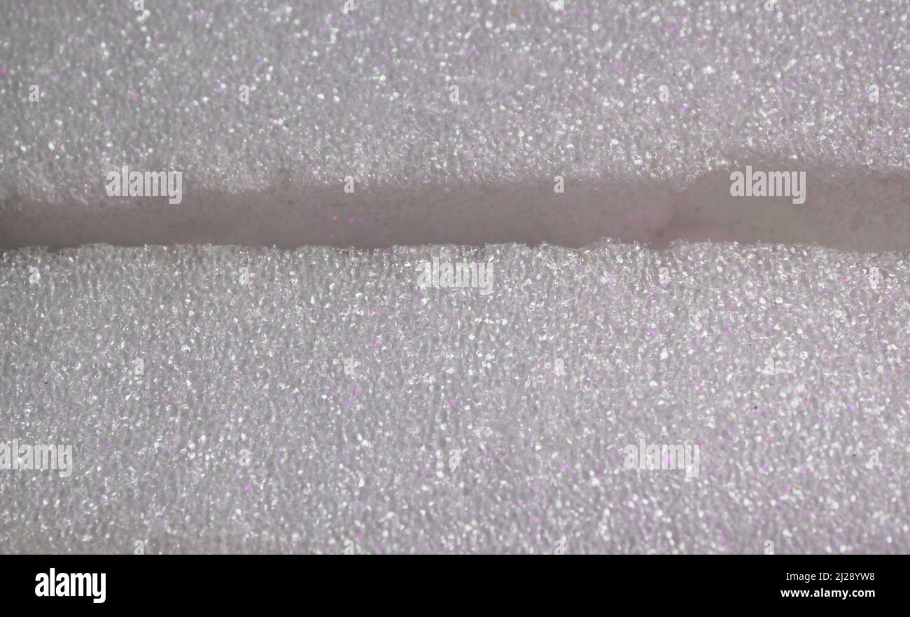 A Closeup Detail of White Polystyrene Blocks Stock Photo - Alamy