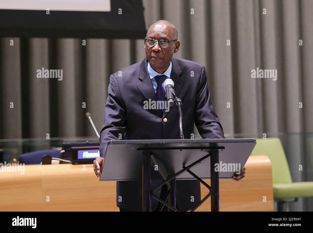 United Nations, New York, USA, March 29, 2022 - Cheikh NIANG ...