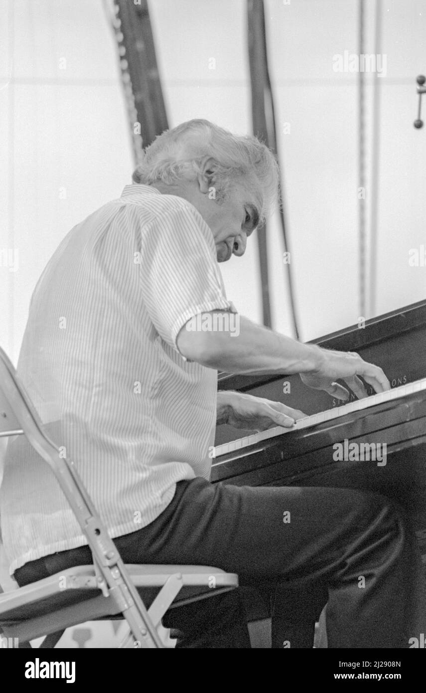 American jazz pianist Dave Brubeck at the 1982 Capital Radio Jazz ...