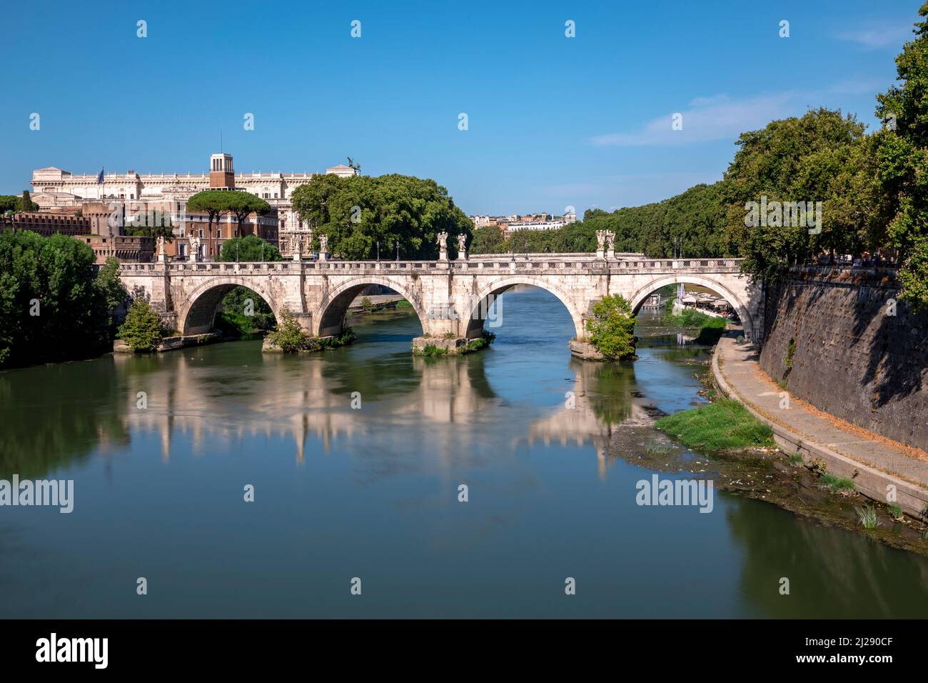 Rome, Italy - July 31, 2021: Castle Sant Angelo (Mausoleum of Hadrian ...
