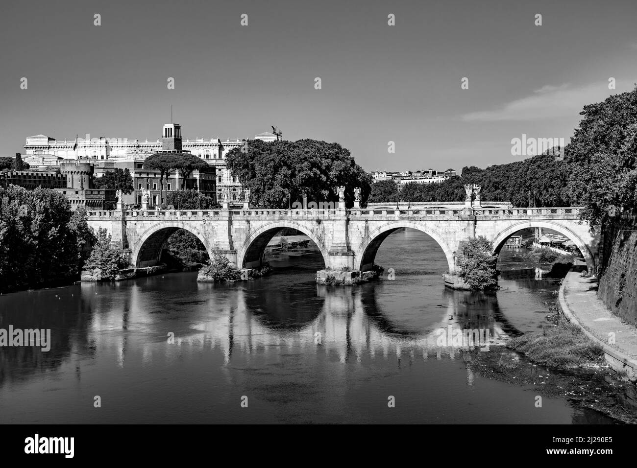 Rome, Italy - July 31, 2021: Castle Sant Angelo (Mausoleum of Hadrian ...