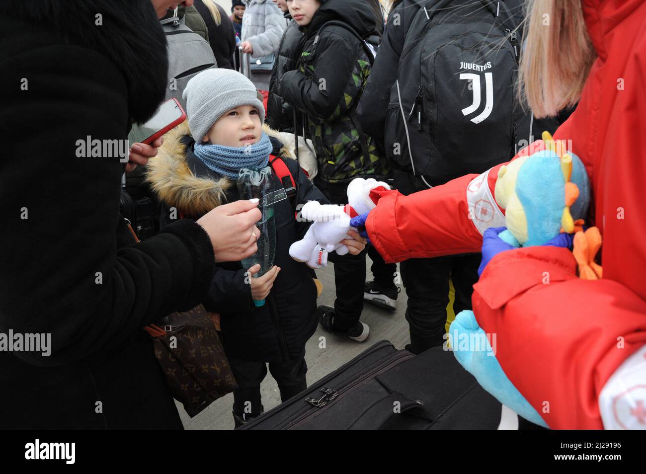 Isaccea border post - romania. refugees welcome ukraine Stock Photo - Alamy