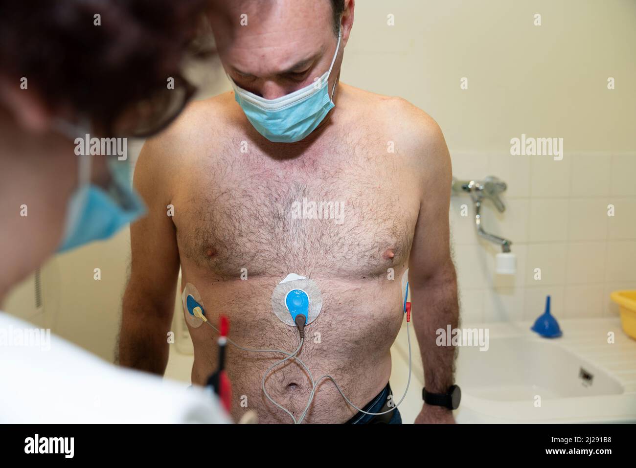 Ambulatory electrocardiography hi-res stock photography and images - Alamy