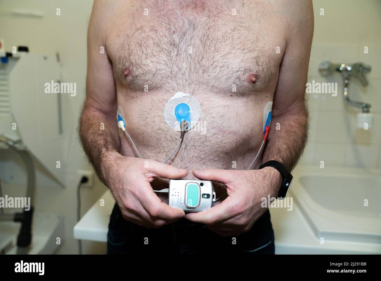 Ambulatory electrocardiography hi-res stock photography and images - Alamy