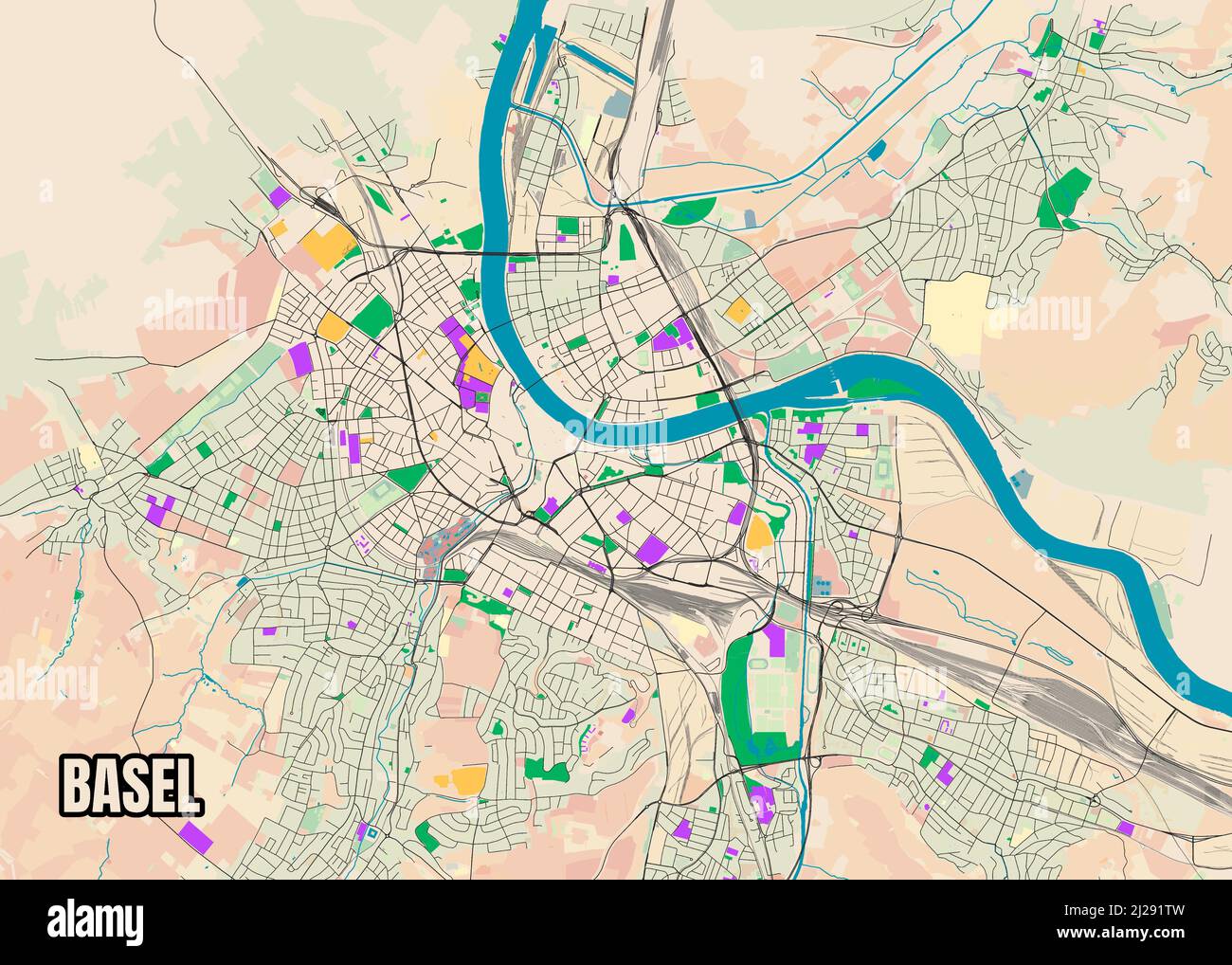 Basel Tourist Map
