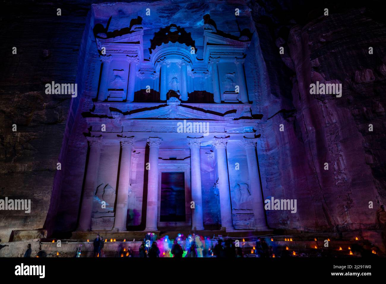 The Exterior Of The Treasury During The ‘Petra By Night’ Experience ...