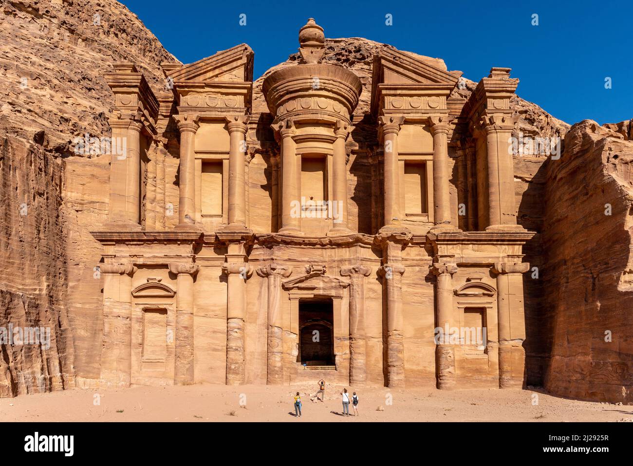 The Exterior Of The Monastery ‘Al-Deir’, Petra, Jordan Stock Photo - Alamy