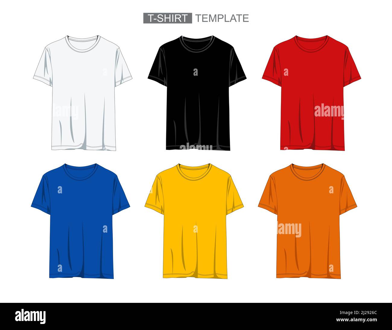 Blank front view shirt Stock Vector Images - Alamy