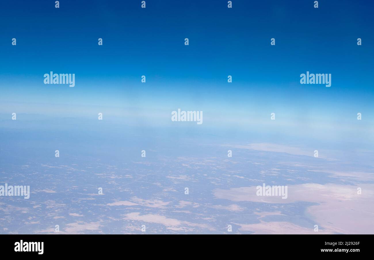 30 thousand feet above view of clouds above clouds above the red sea ...