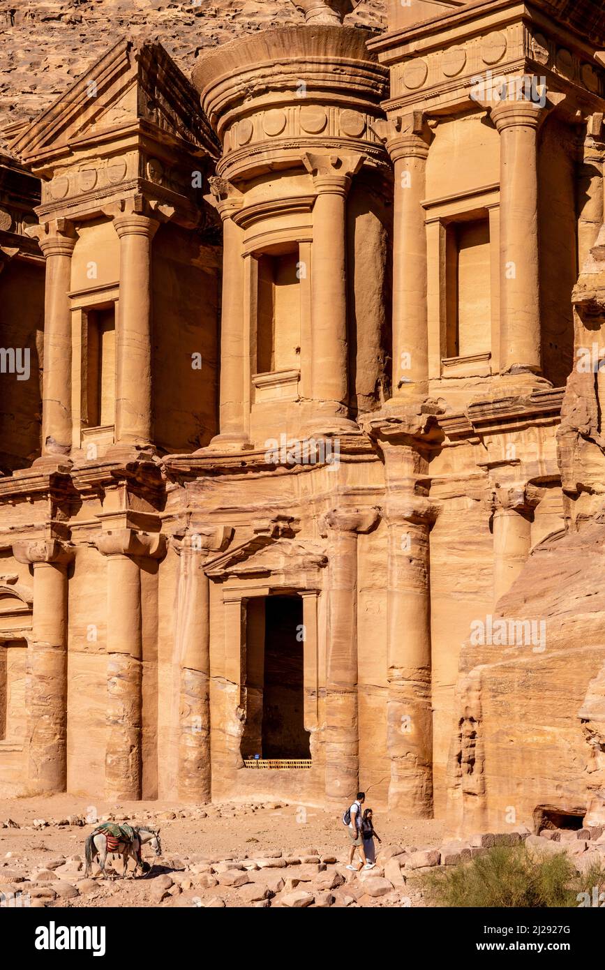 The Exterior Of The Monastery ‘Al-Deir’, Petra, Jordan Stock Photo - Alamy