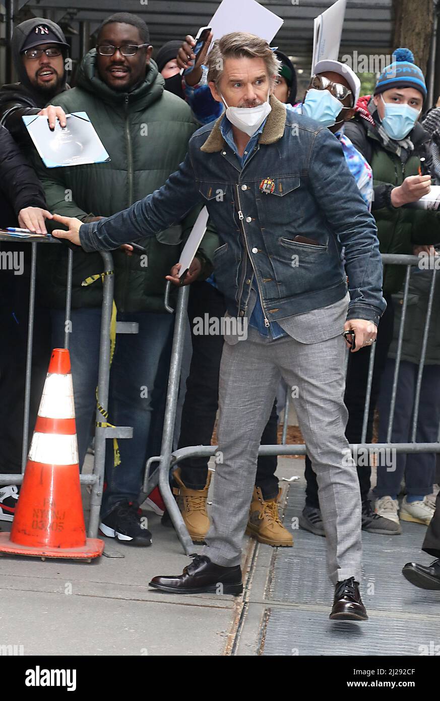 NEW YORK, NY- March 30: Ethan Hawke at The View promoting the Marvel ...