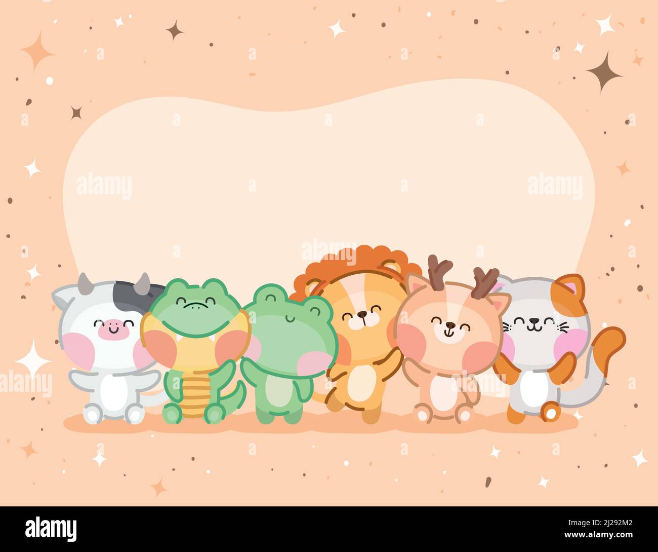 six happy pets Stock Vector Image & Art - Alamy